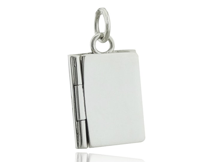 Square Glass Locket Sterling Silver Double Sided 8 - Etsy