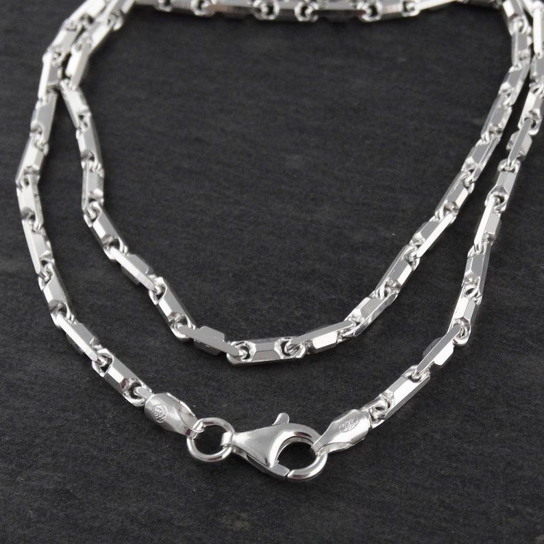 2.6mm Heshe Chain Necklace 925 Sterling Silver - Etsy