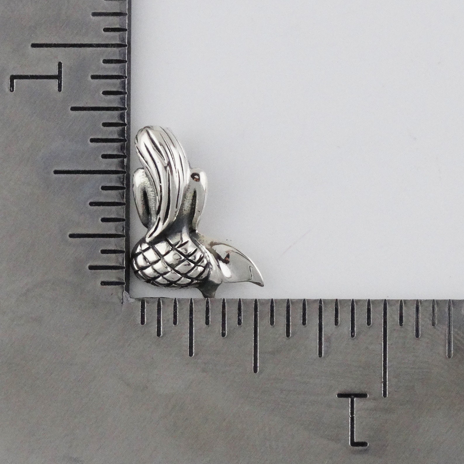 Mermaid Backside Pendant 925 Sterling Silver Detailed | Etsy