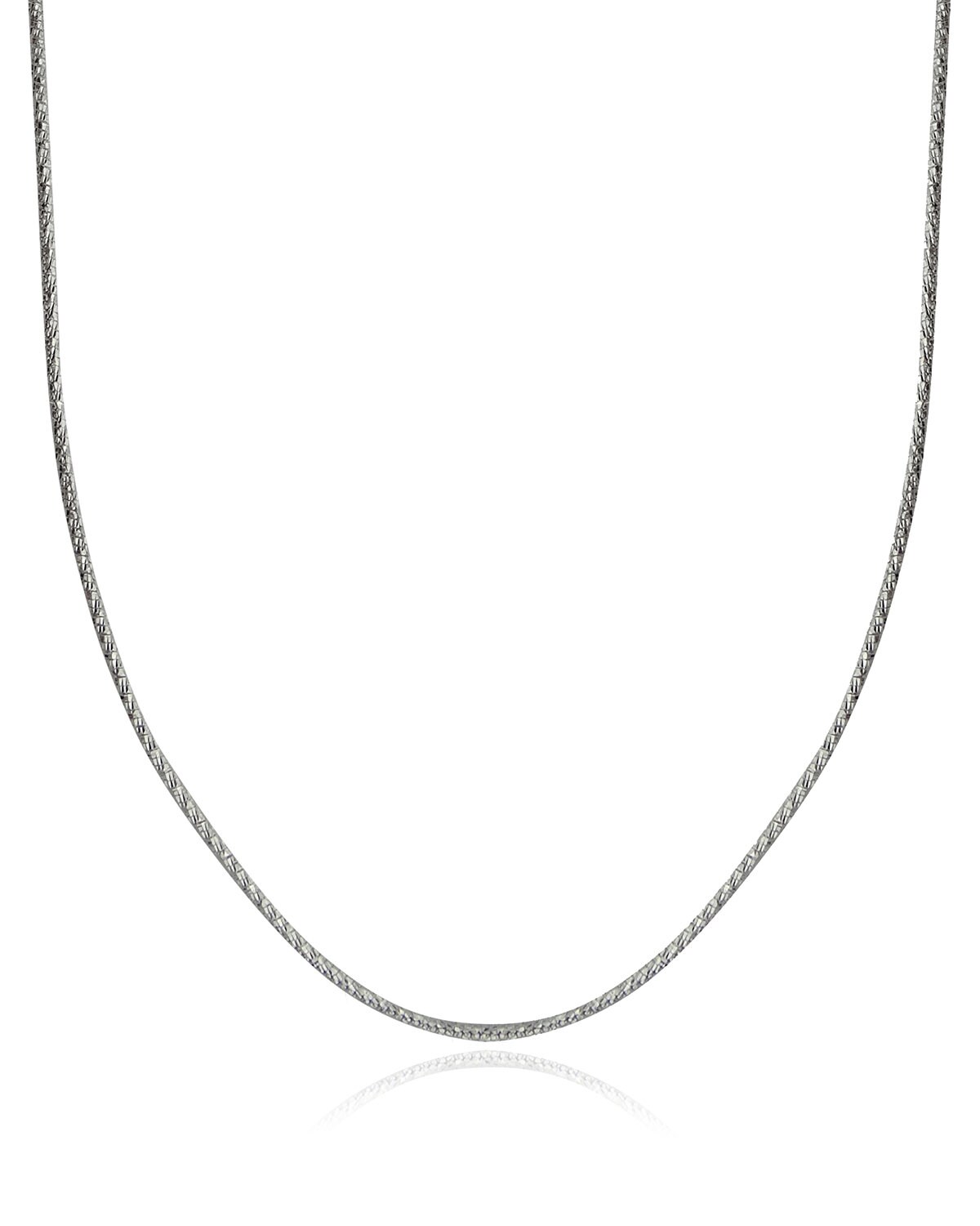 1mm Diamond Cut Snake Chain Necklace - 925 Sterling Silver - 16" 18" 20 ...