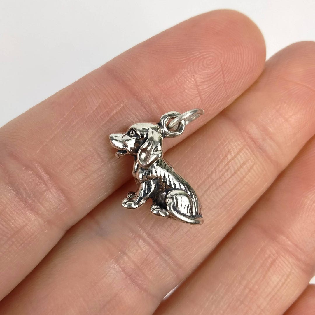Serling Silver 3D Beagle Necklace - 15mm X 15mm Adorable Dog Pendant - Etsy