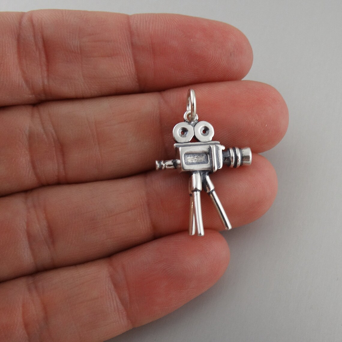 3D Old Fashioned Movie Director Camera Pendant Charm 925 | Etsy