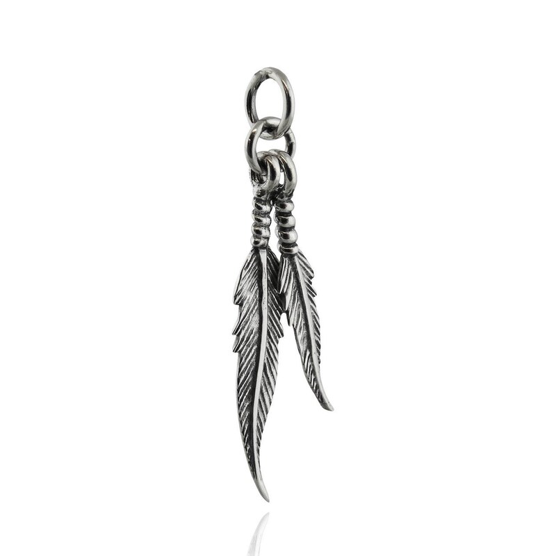 Feather Charm - Etsy