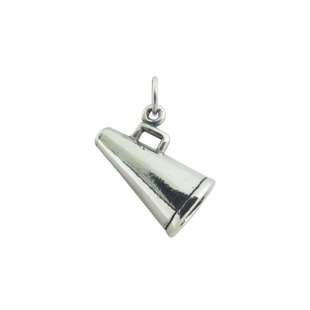 Sterling Silver Tiny 3D Megaphone - Etsy