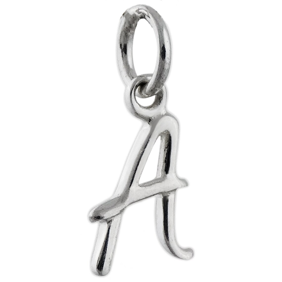 Sterling Silver Initial Letter A Charm - 925 Silver - Cute Dainty ...