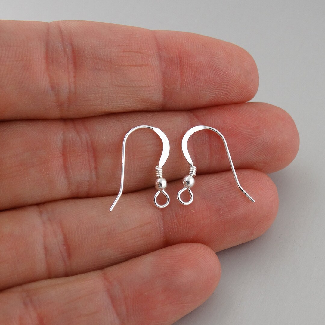 925 Sterling Silver French Ear Wires - Dangle Earrings Wires With Ball ...