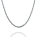 2.5mm Diamond Cut Popcorn Chain Necklace - 925 Sterling Silver - 16" 18 ...