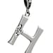 Sterling Silver Letter H Celtic Knot Charm - 925 Sterling Silver ...