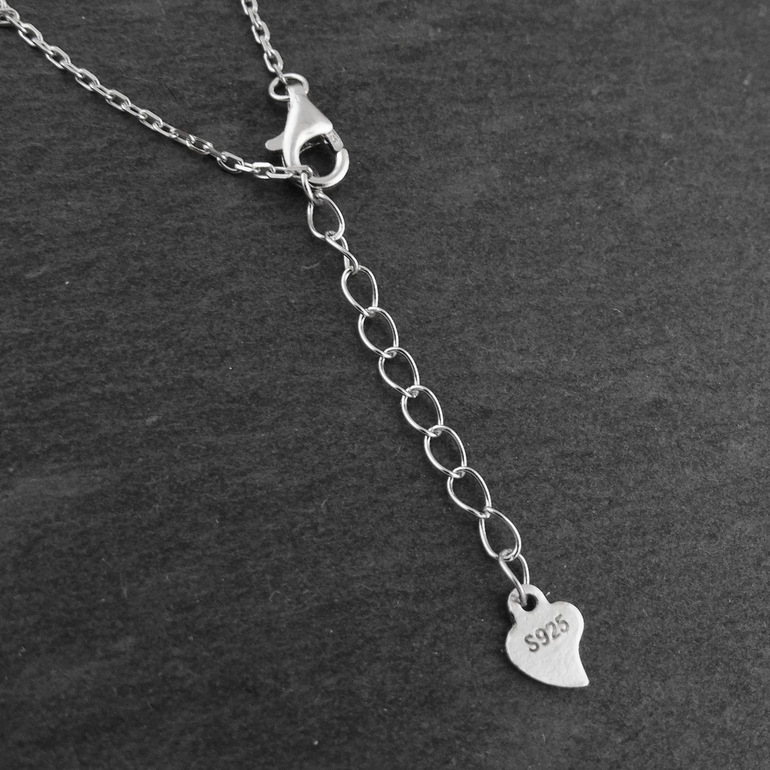 Sterling Silver Umbrella Weather Necklace - Rainy Day Charms With Cubic ...