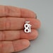 Sterling Silver Number 18 Charm 925 Silver Lucky Number Anniversary ...