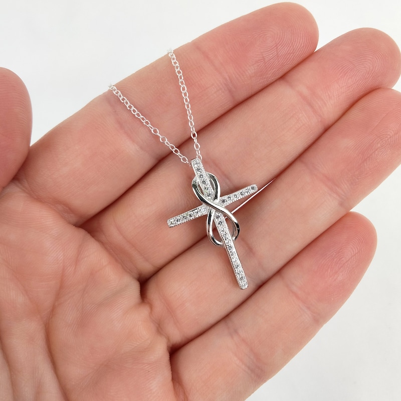 Infinity Cross Necklace - Etsy