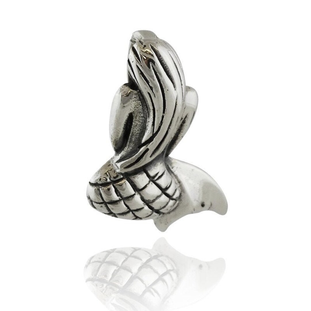 Mermaid Backside Pendant 925 Sterling Silver Detailed Mermaid Charm ...