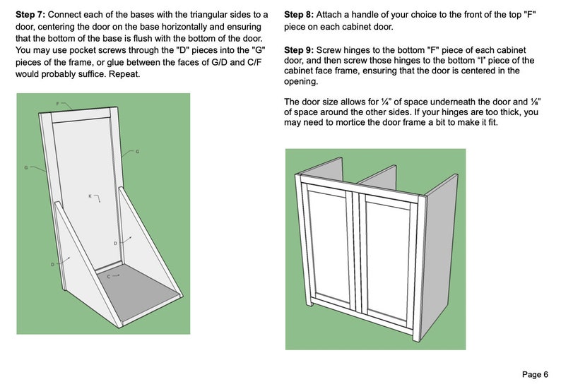 Tilt-out Garbage and Recycling Cabinet Plans and Step-by-step Build ...