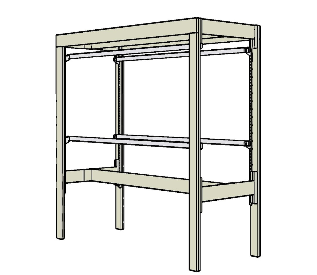 Plans for a Clothing Hanging Rack (PDF) - Etsy