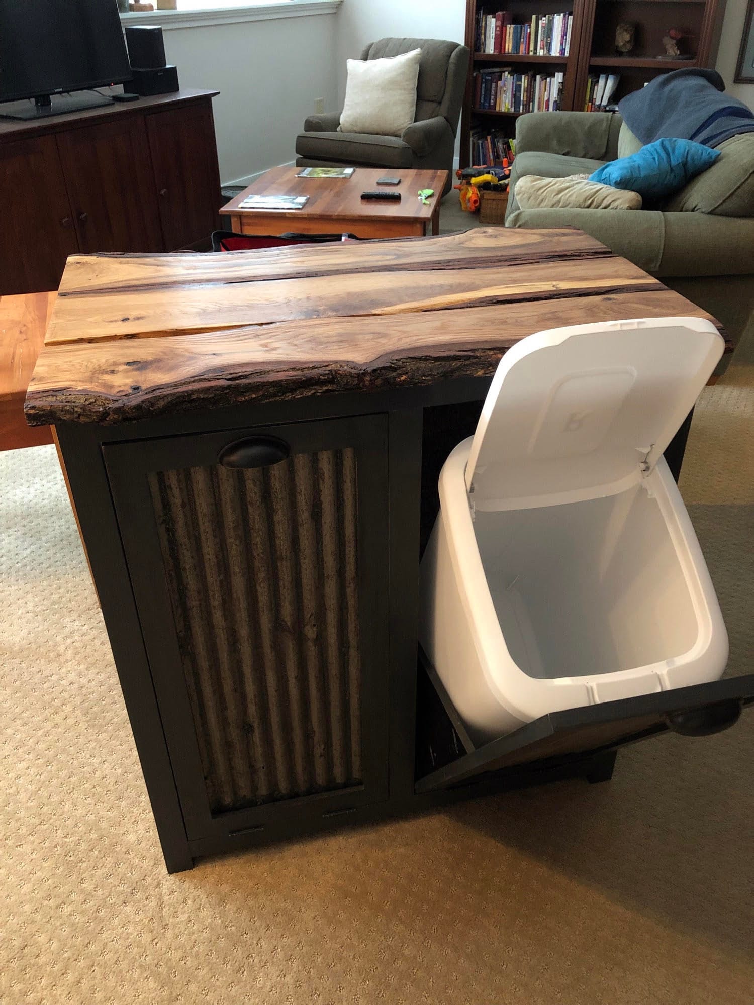 Tilt-out Garbage and Recycling Cabinet Plans and Step-by-step Build ...