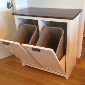 Tilt-out Garbage and Recycling Cabinet Plans and Step-by-step Build ...