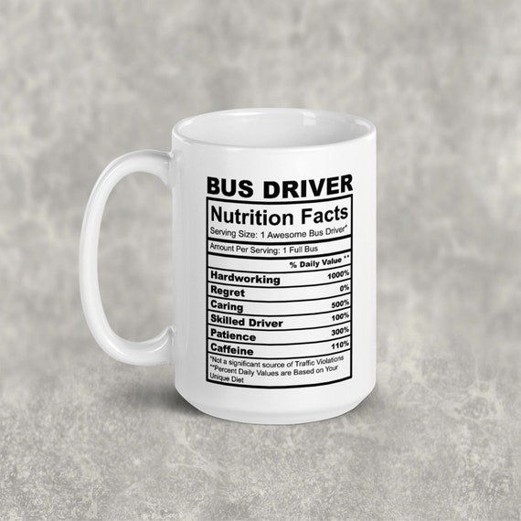 Bus Driver Coffee Mug. Personalized Coffee Cup.gifts | Etsy