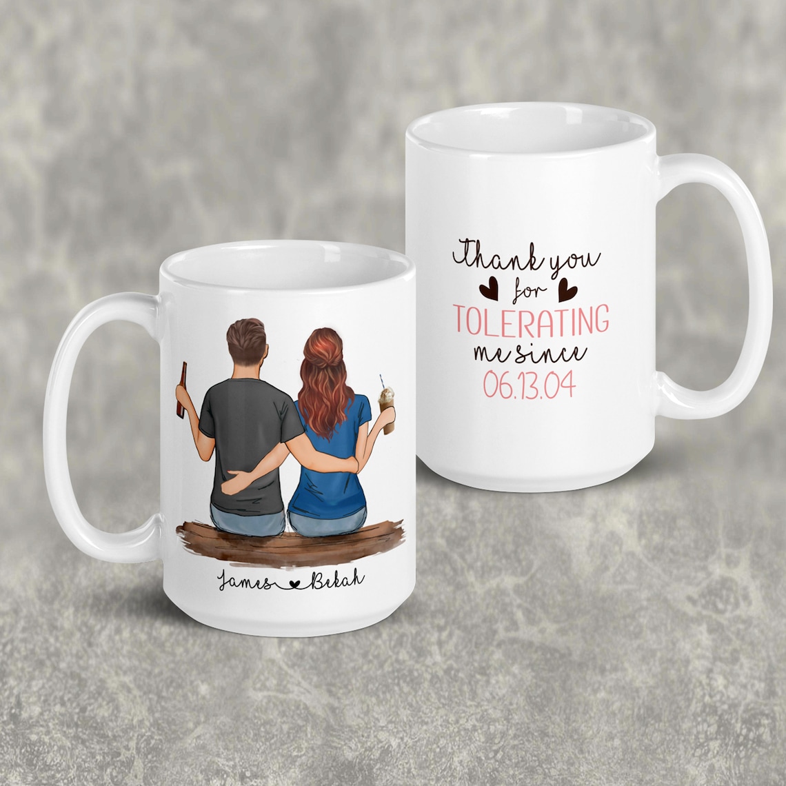 Funny Customize Yourself Couples mug Male/female Best friend | Etsy