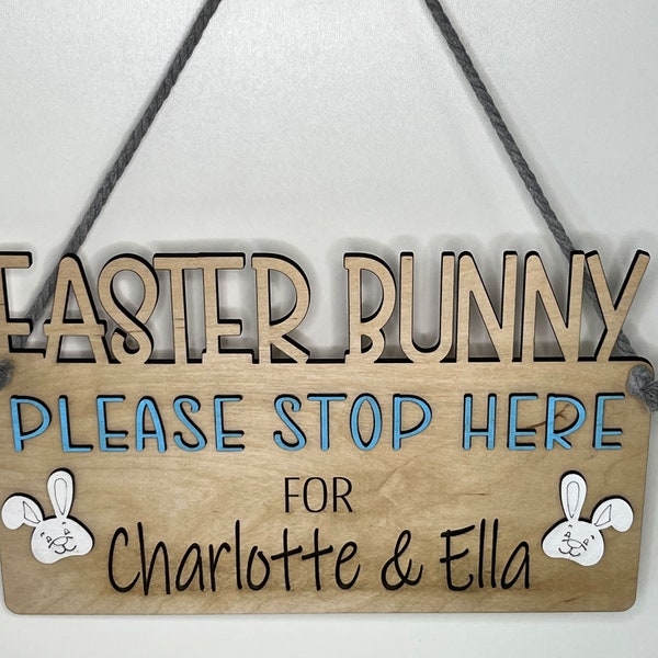 Easter Bunny Signs - Etsy