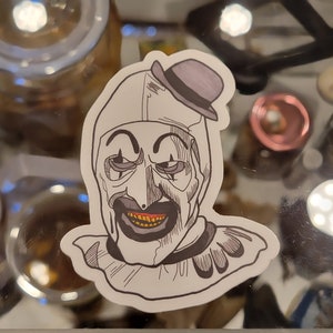 Terrifier, Art the Clown, Horror Movie, Vinyl Sticker - Etsy