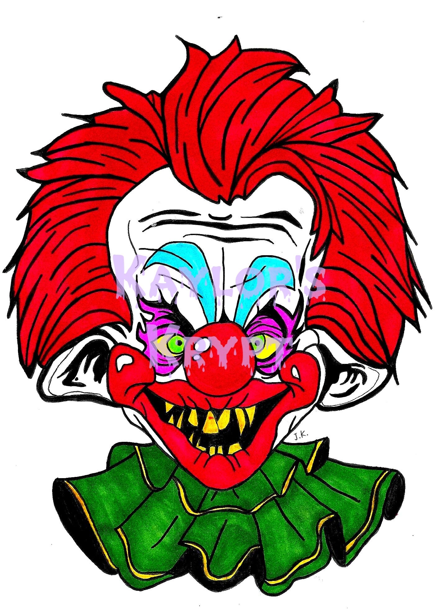 Rudy, Killer Klowns From Outer Space, Cult Classic, Movie, Art Print - Etsy