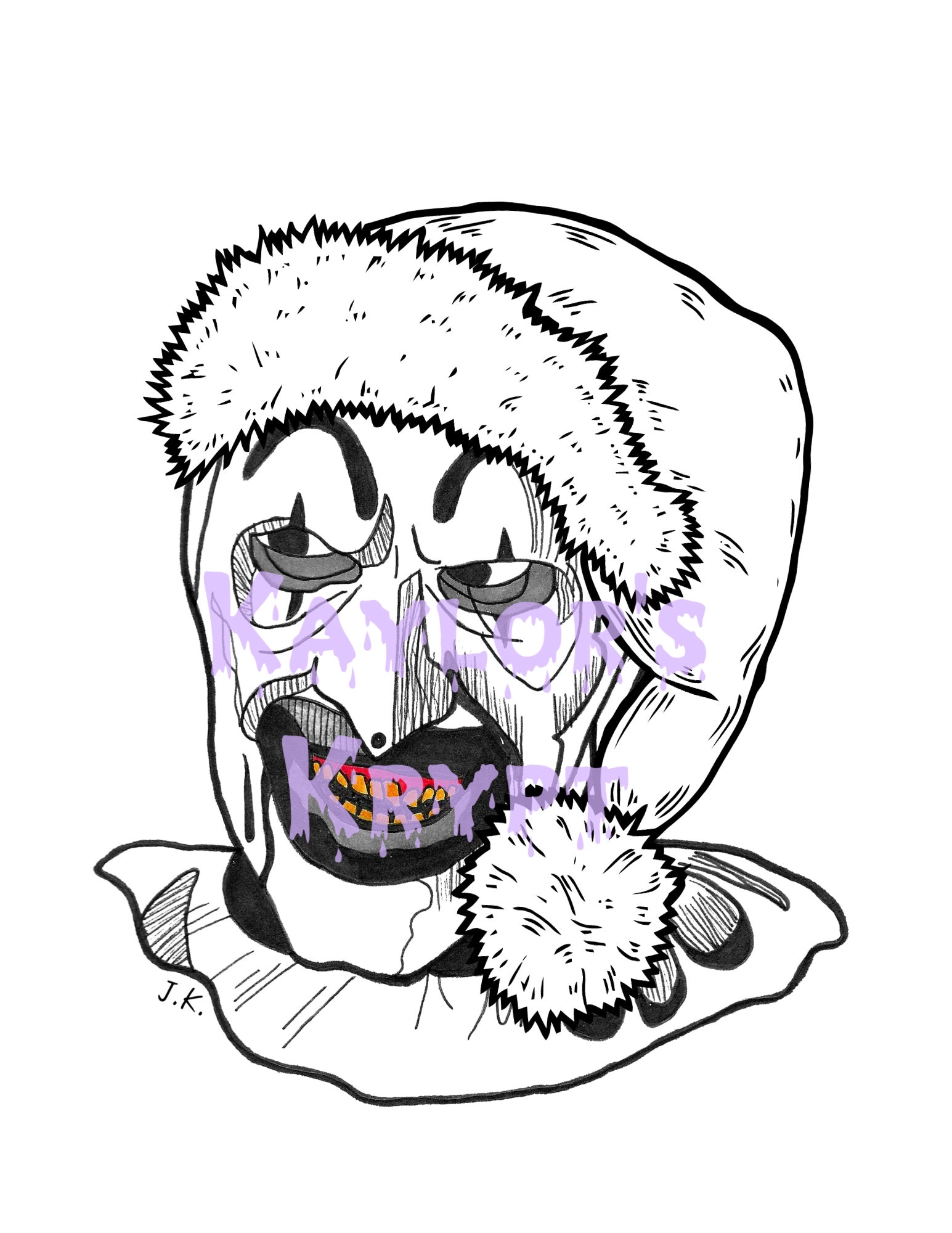 Terrifier, Santa, Christmas, Art the Clown, Horror, Cult, Creepy, Art ...