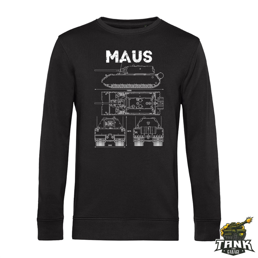 MAUS Panzerkampfwagen VIII Crewneck, German Army Tank, Great Gift for ...