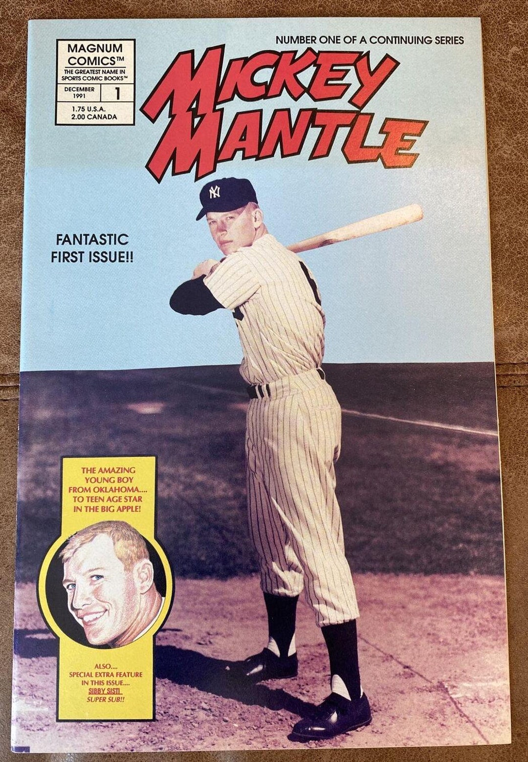MICKEY MANTLE ~ 1991 Magnum Comics #1 Edition Baseball Sports Comic ...