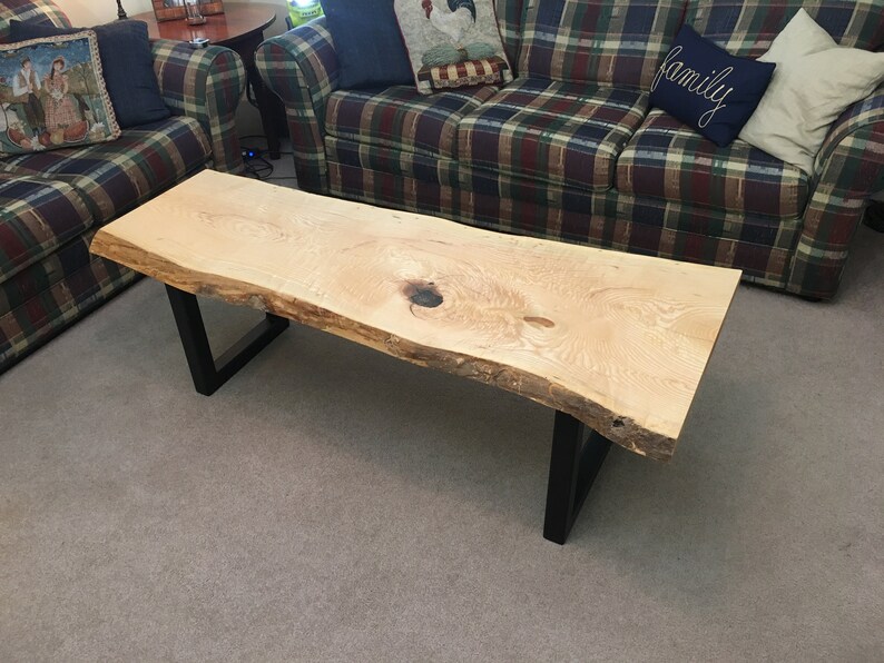 Live Edge Ash Coffee Table - Etsy