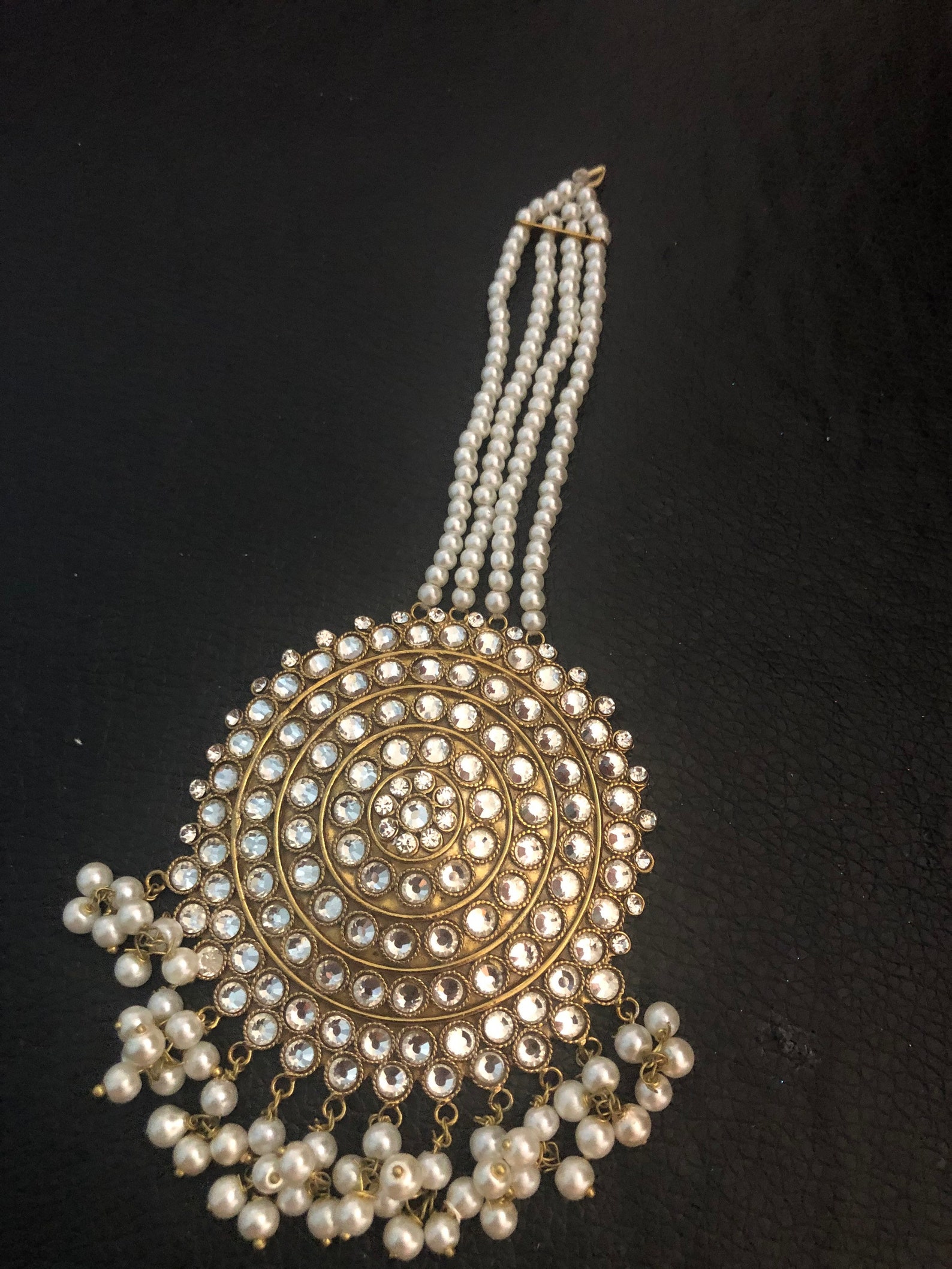 Kundan tikkamang tikka indian tikka big size mang tikka | Etsy