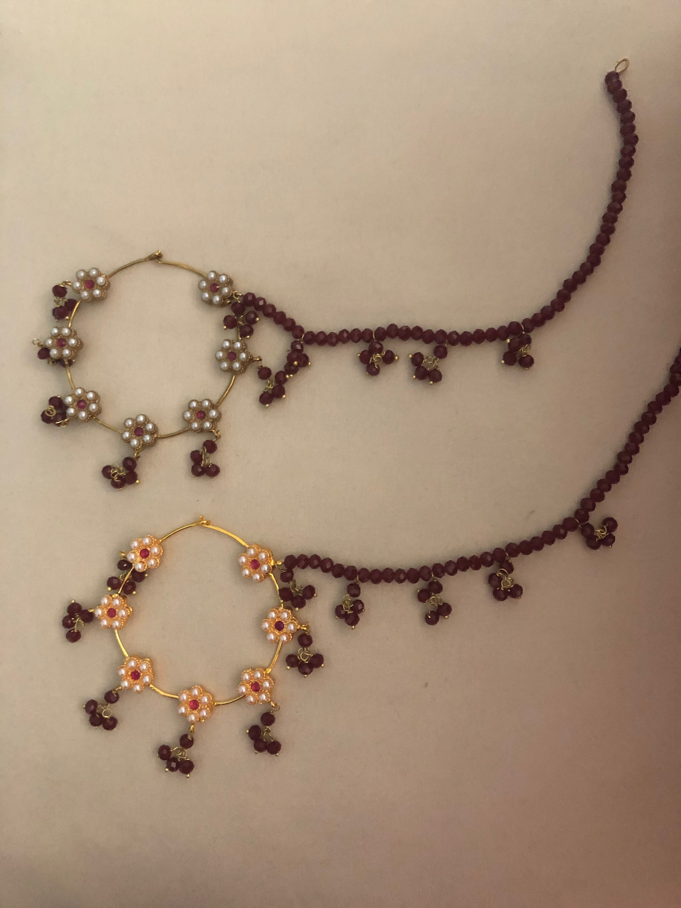 Nath Nose Pin Indian Jewelry Pakistani Jewelry Kundan Nath | Etsy