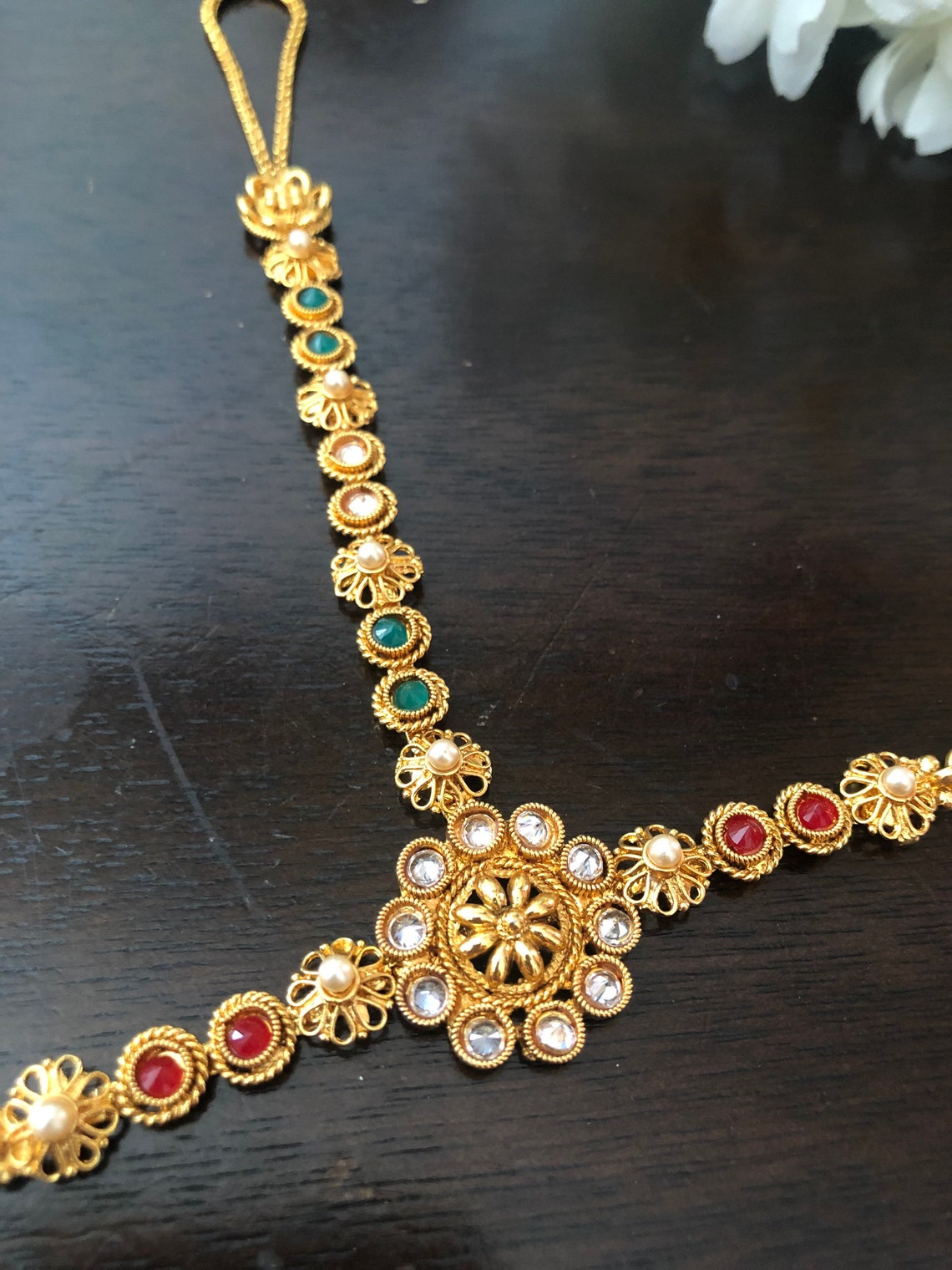 Hath Phool Anja Angla Hand Bracelet With Attached - Etsy