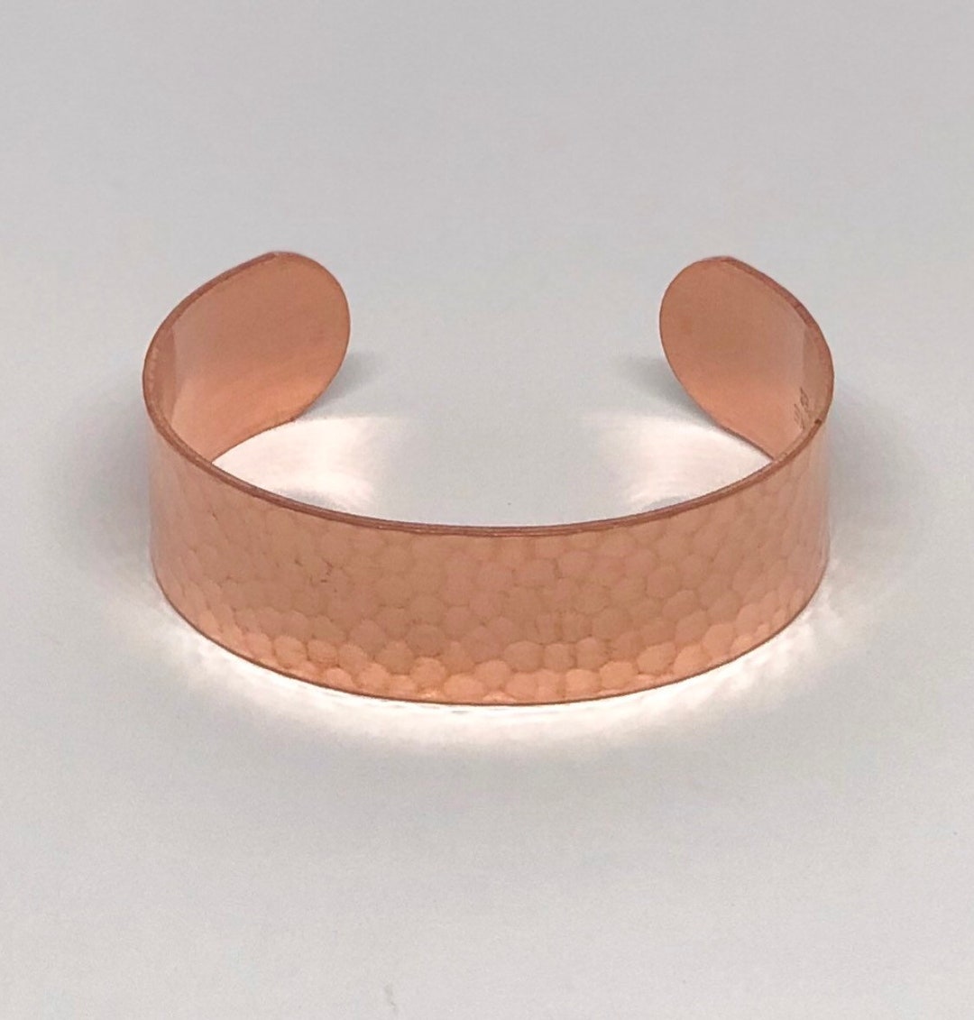 Hammered Copper Cuff Bracelet-3/4” - Etsy