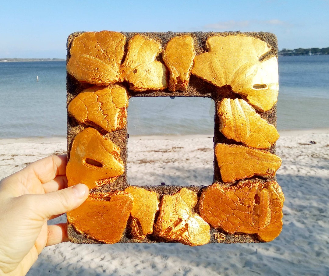 Rustic 8x8 Gold Glitter Picture Frame Decobeachy Frame - Etsy