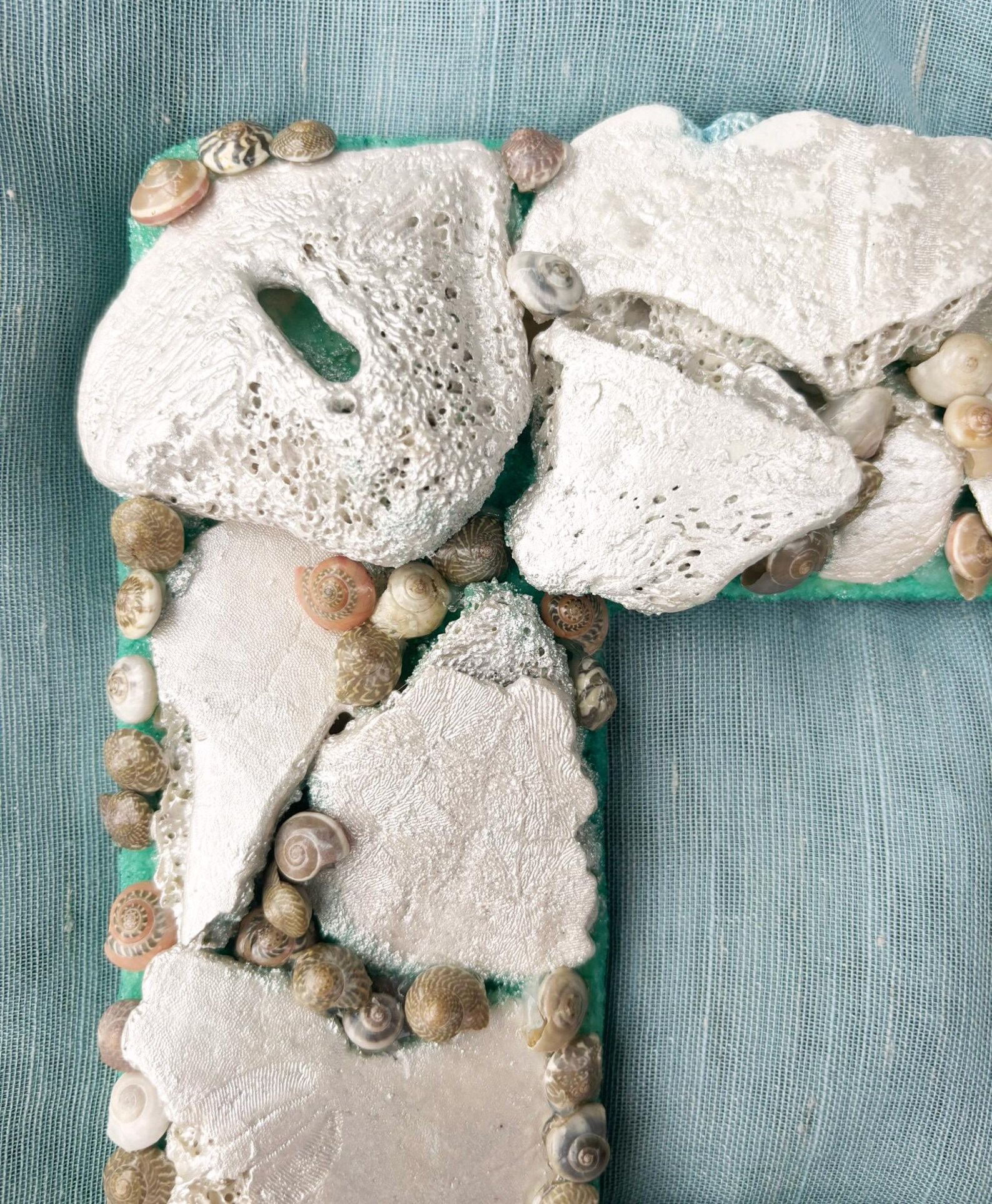 Handmade Beach Photo Frame: Sand Dollar Seashell Decor (4x4) - Etsy