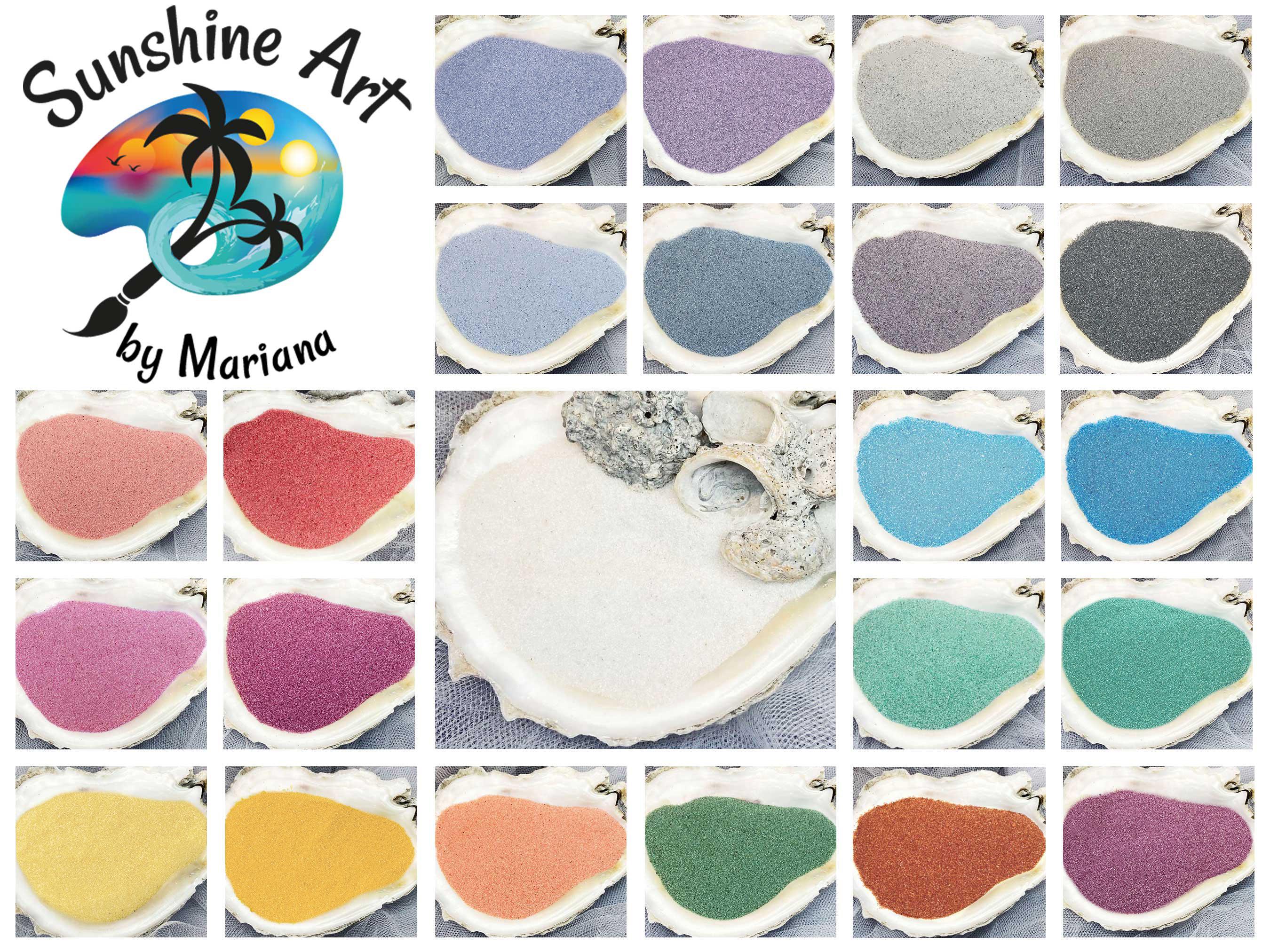 Colored Quartz Sand for Ceremony, Zen Garden, Sand Art, Florida Gulf ...