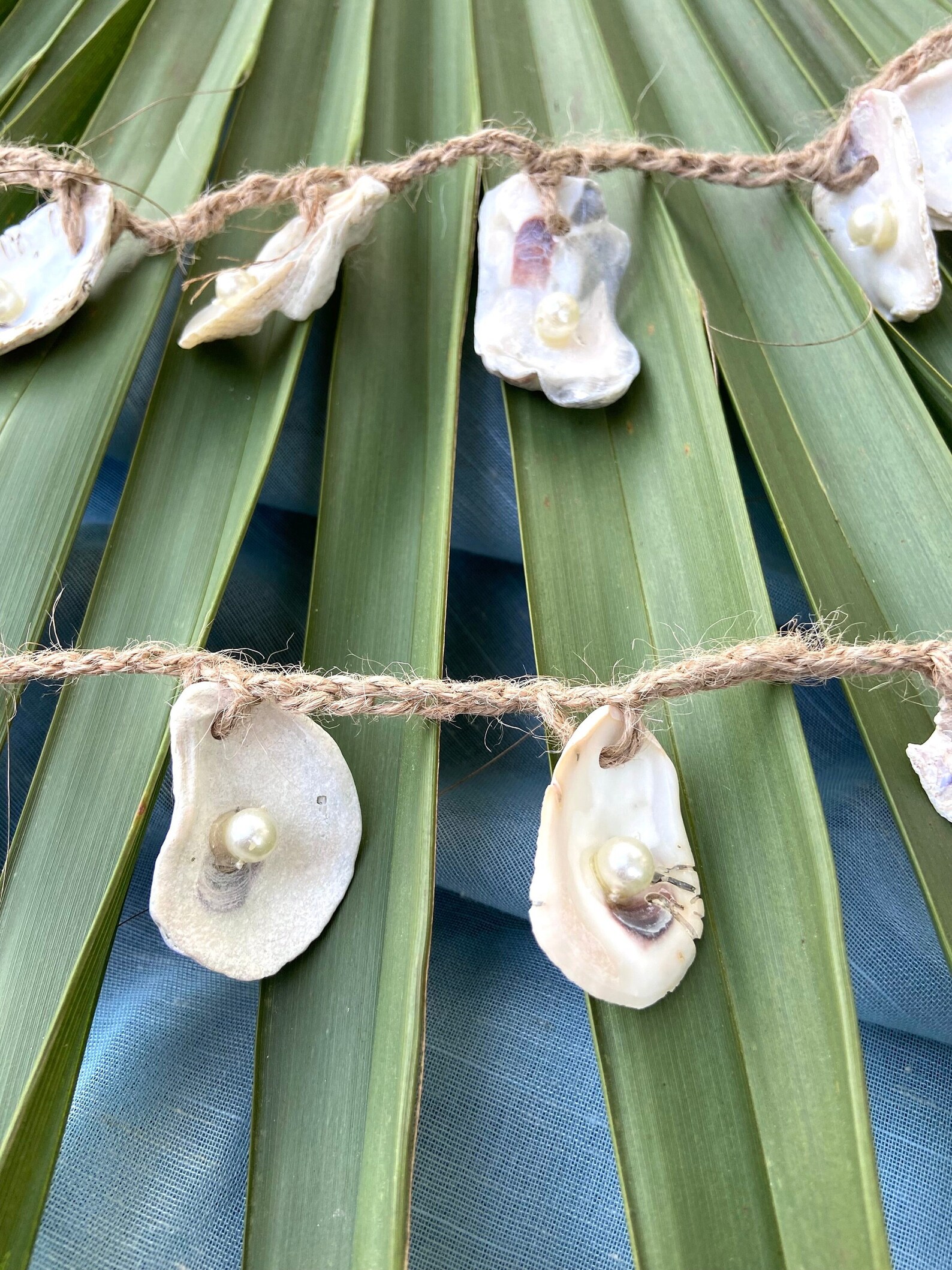 10 Ft Wedding Oyster Shell Garland7 Foot Thin Tree Garlandoutdoor ...