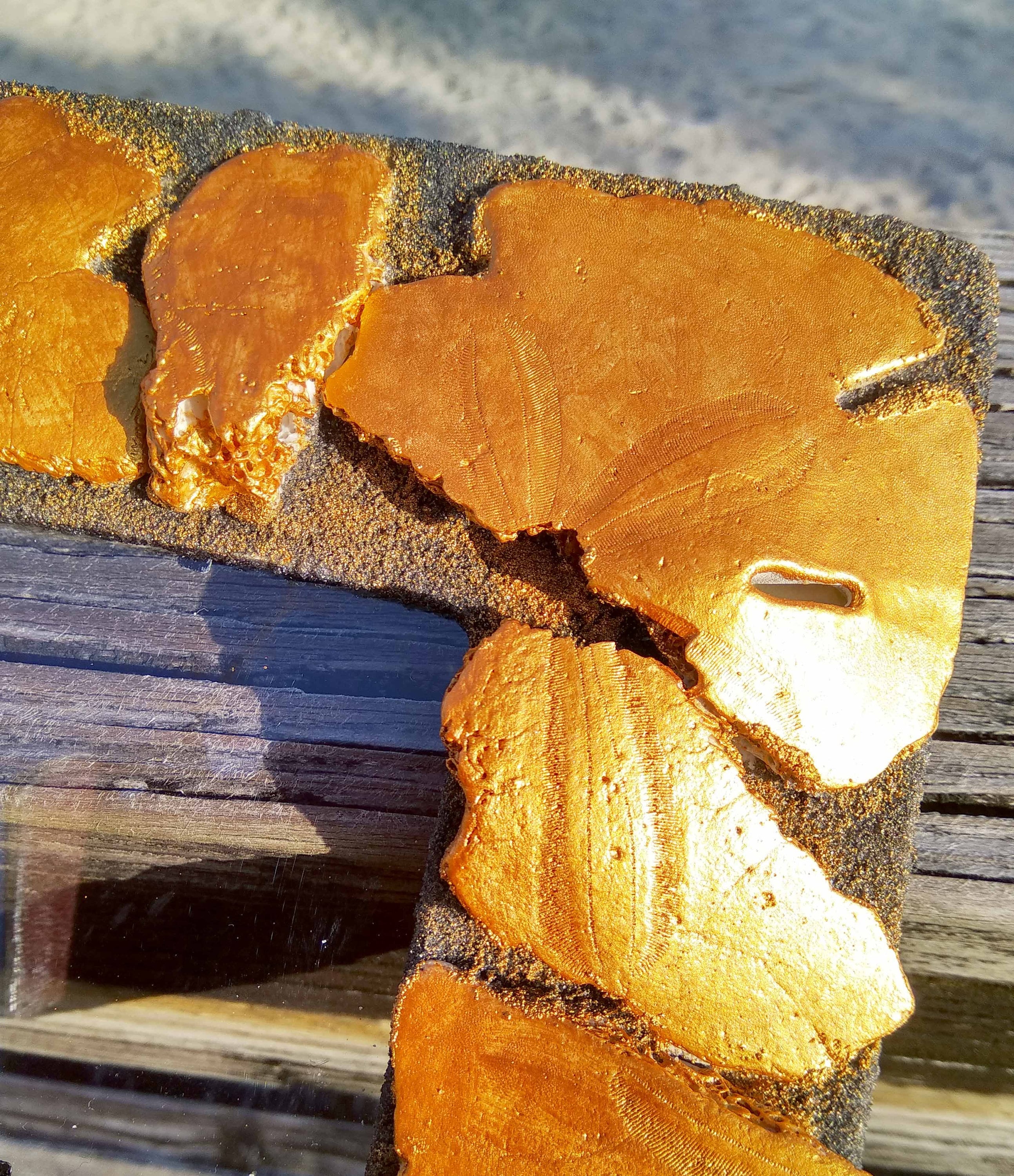 Rustic 8x8 Gold Glitter Picture Frame Decobeachy Frame - Etsy