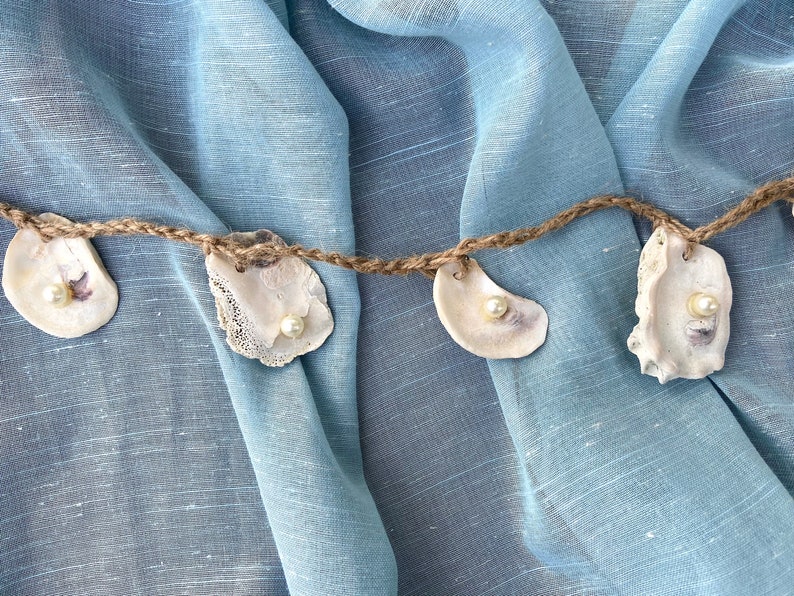 10 Ft Wedding Oyster Shell Garland7 Foot Thin Tree Garlandoutdoor ...