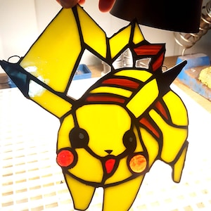 Pikachu Stained Glass - Etsy