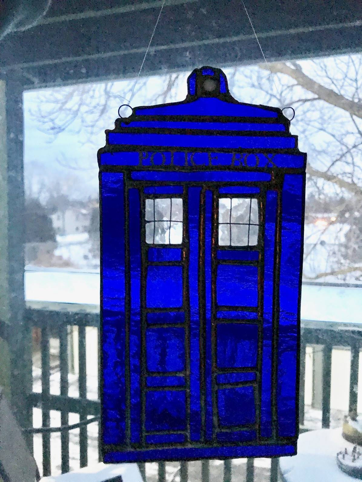 Doctor Who Stained Glass Tardis - Etsy