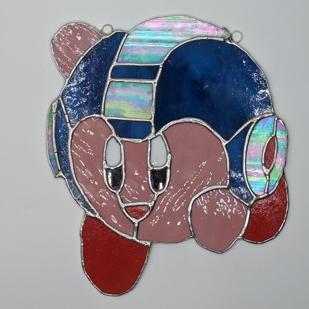 Megaman Kirby Stained Glass - Etsy
