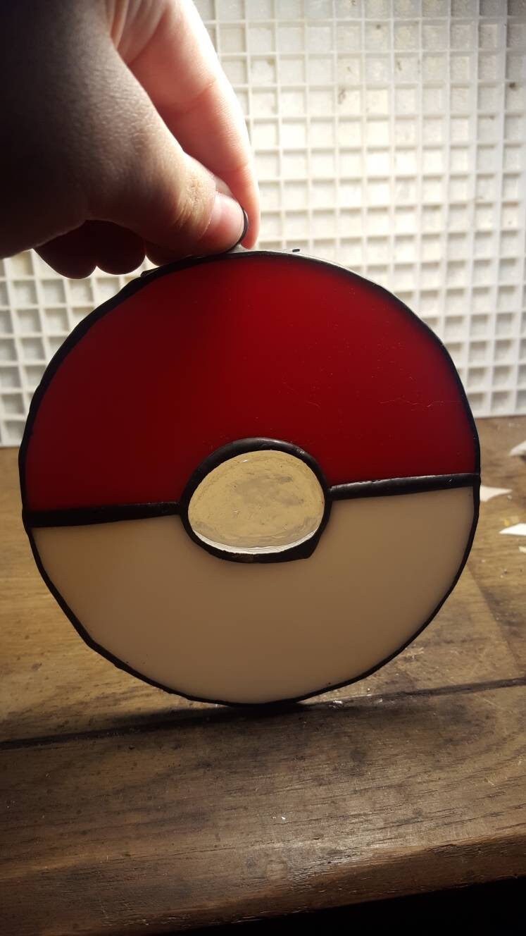 Stained Glass Pokeballs - Etsy