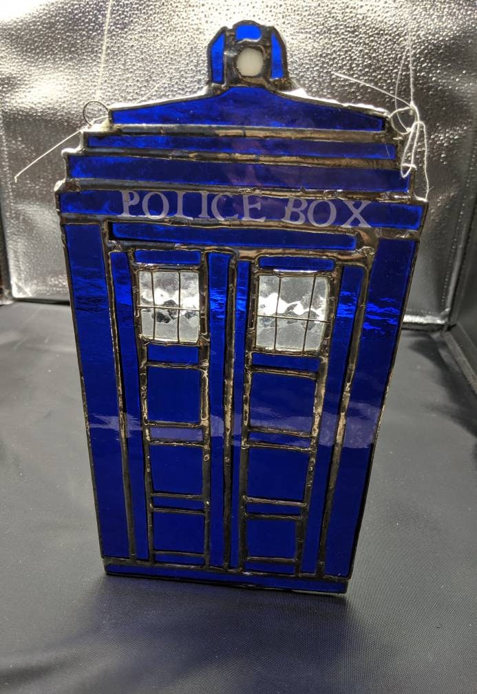 Doctor Who Stained Glass Tardis - Etsy