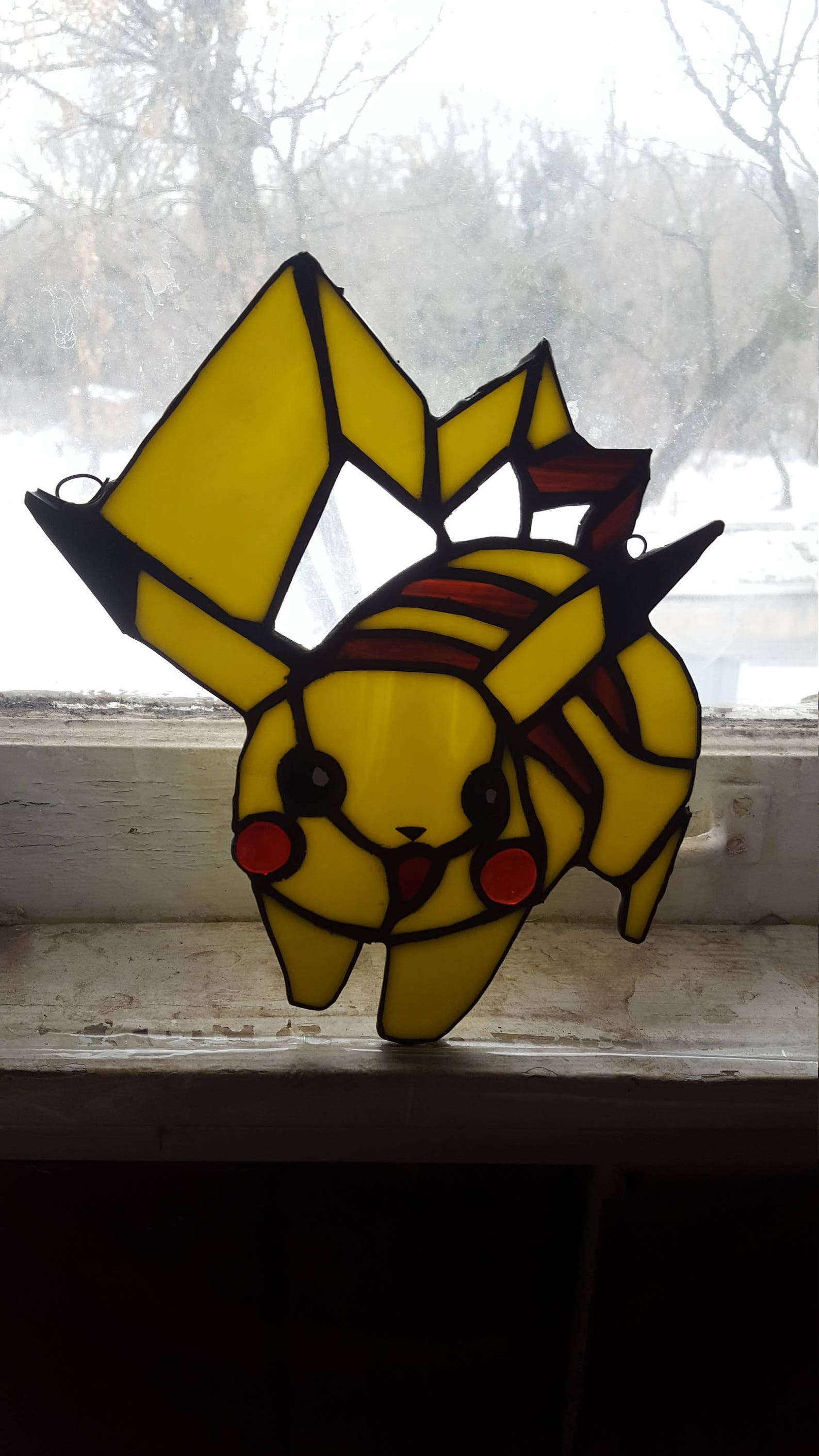 Pikachu Stained Glass - Etsy