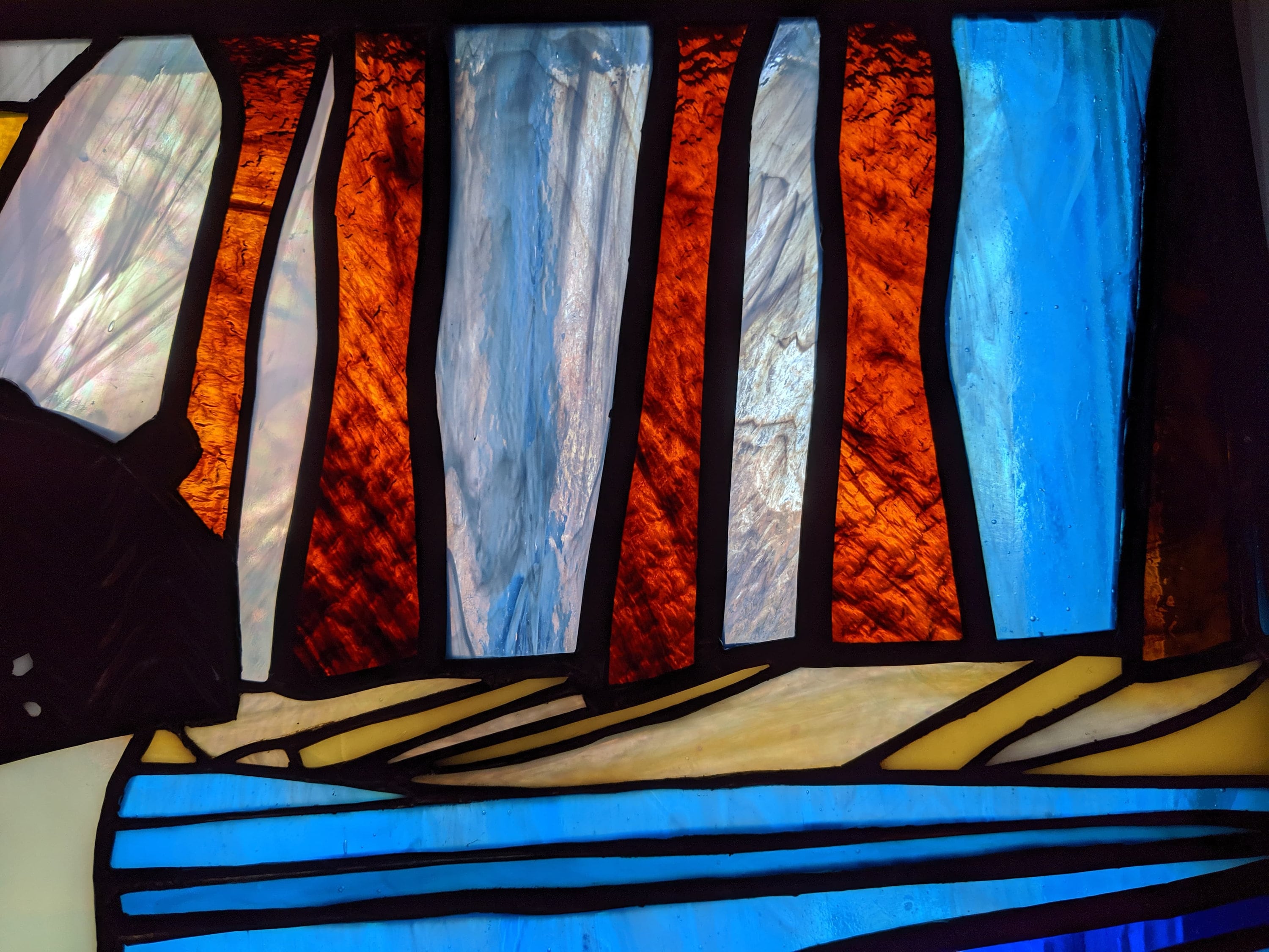 Cloud and Aerith Stained Glass Panel | Etsy