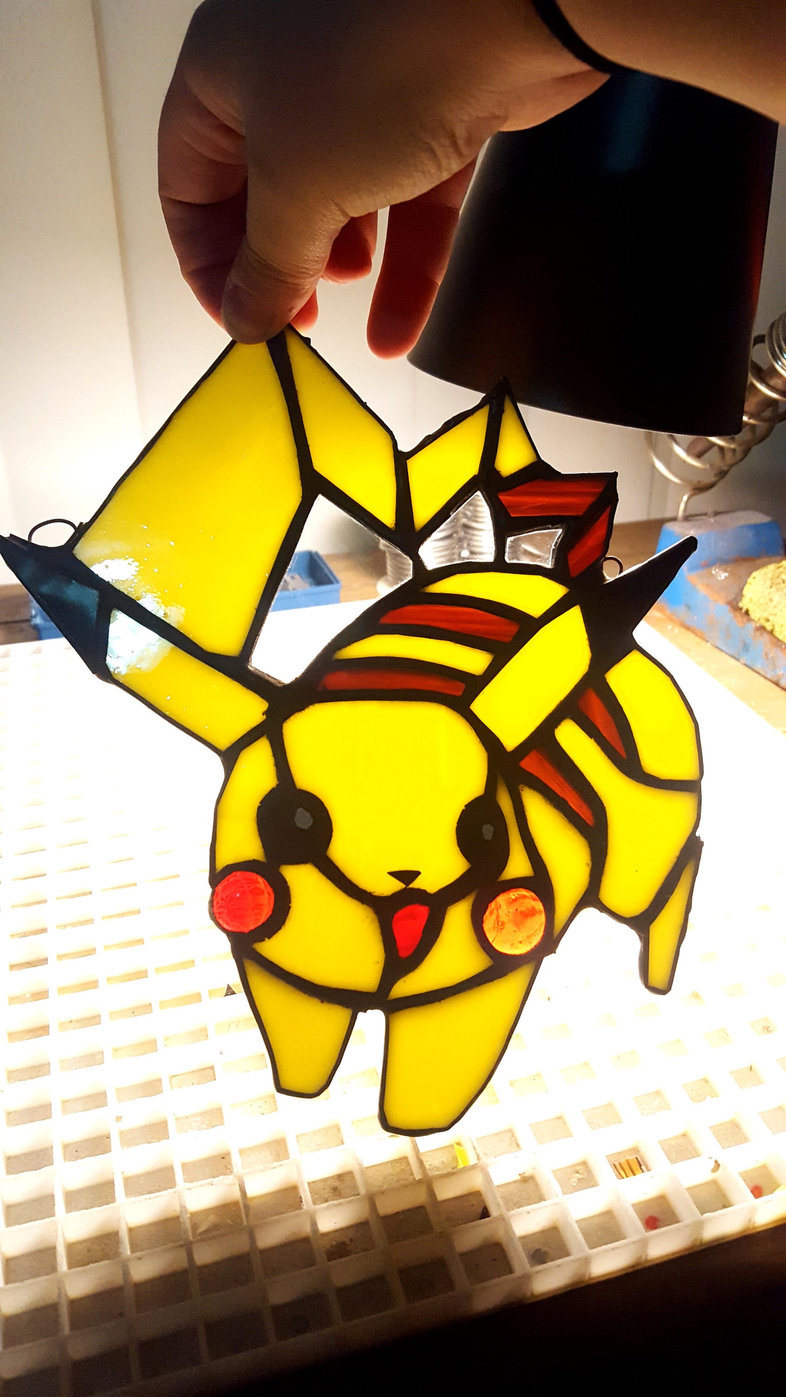 Pikachu Stained Glass - Etsy