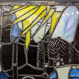 Cloud and Aerith Stained Glass Panel - Etsy