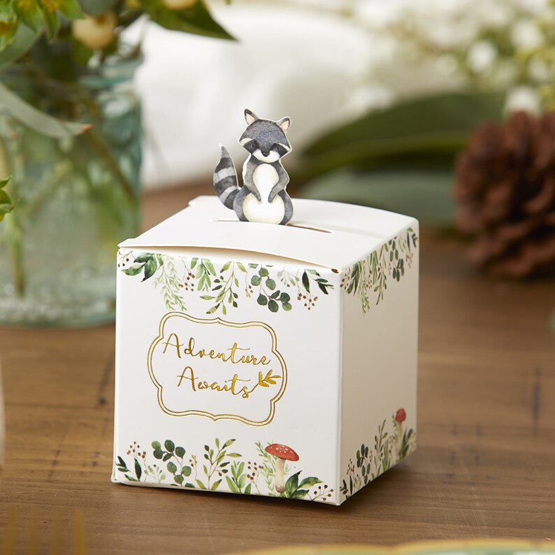 Woodland Baby DIY Favor Boxes set of 24 - Etsy