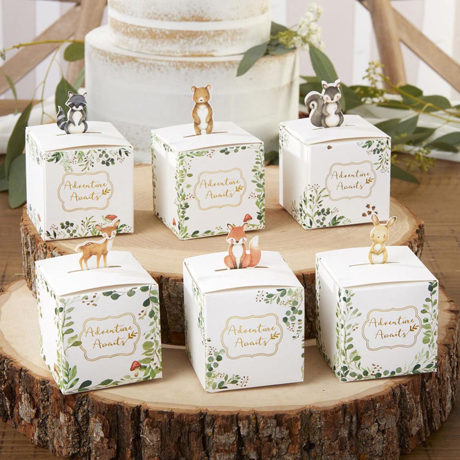 Woodland Baby DIY Favor Boxes set of 24 - Etsy